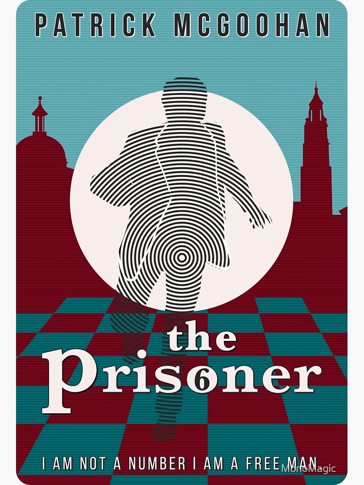 "The Prisoner " Sticker for Sale by MonoMagic | Redbubble