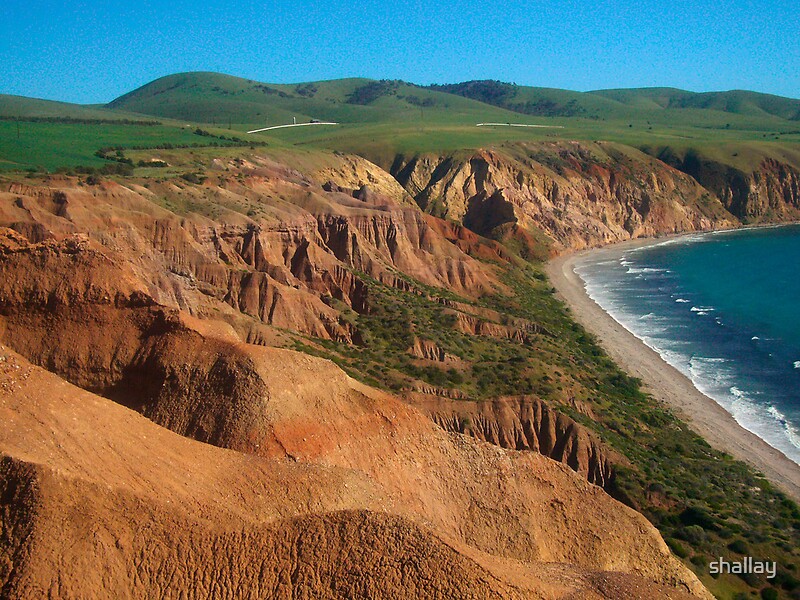 "Sellick's Beach cliffs, Fleurieu Peninsula" by shallay | Redbubble