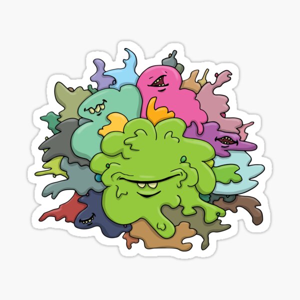 "Mythos Friends: Azath the Rainbow Cloud" Sticker by Prototypeinks ...