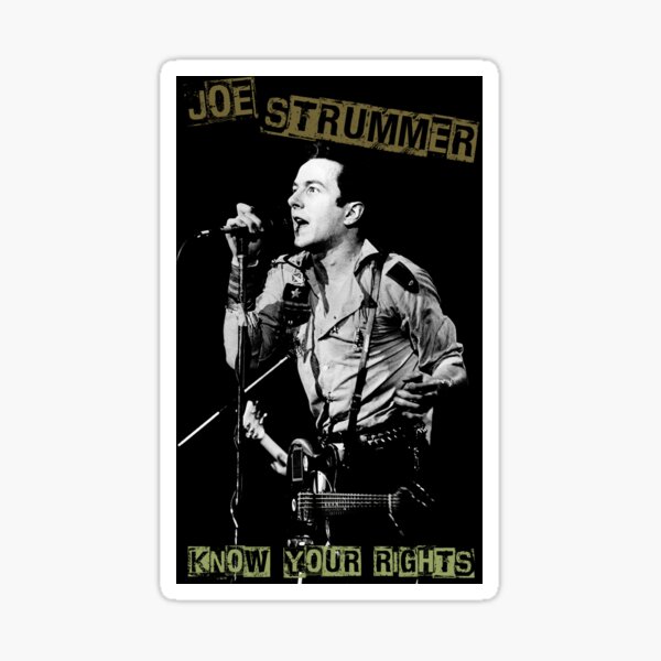 Joe Strummer Stickers | Redbubble