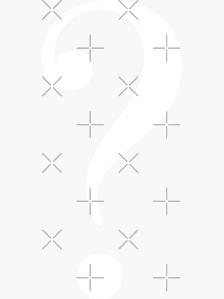 "Question mark " Sticker for Sale by Lupappdesigns | Redbubble