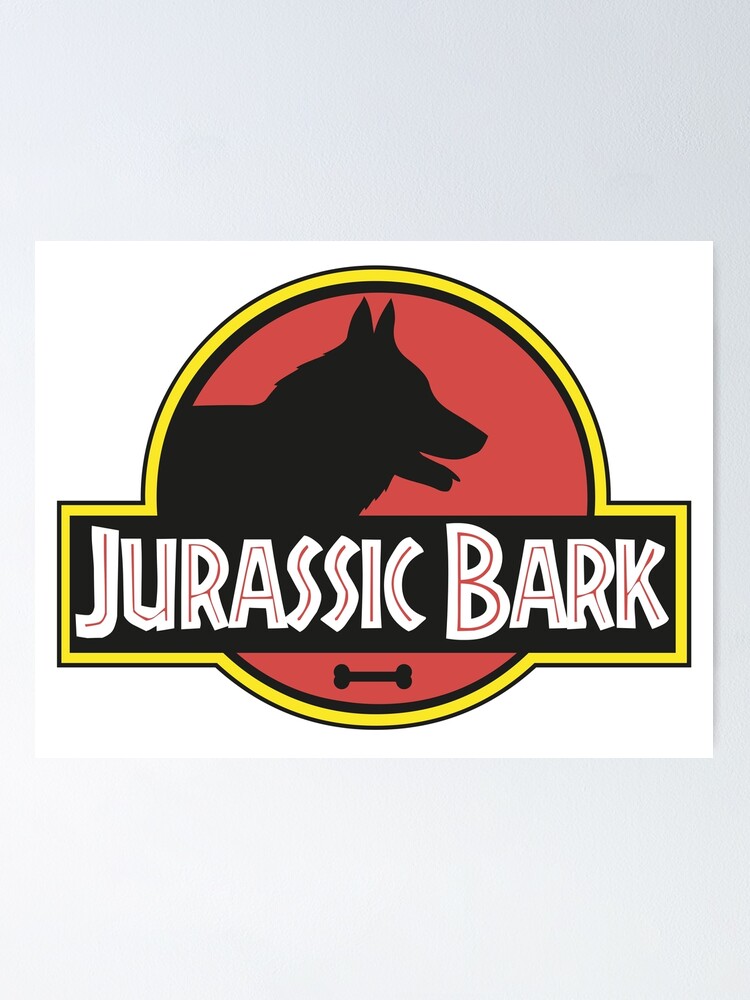 "Jurassic Bark" Poster by VectorSamurai | Redbubble