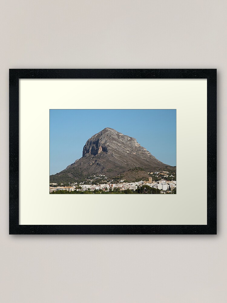 "Montgo the Elephant Mountain, Javea Spain" Framed Art Print for Sale ...
