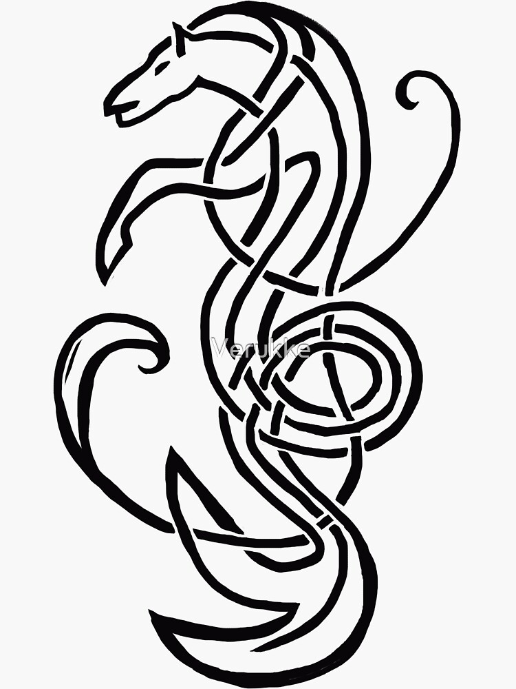 "Each-Uisge Dubh" Sticker for Sale by Verukke | Redbubble