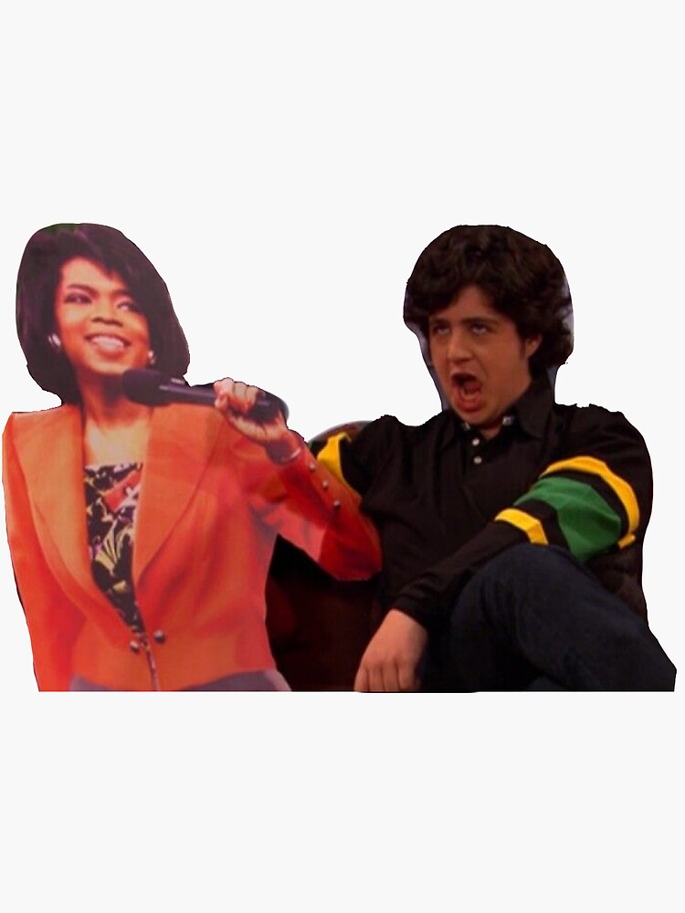 "josh and Oprah" Sticker for Sale by avahoehne | Redbubble