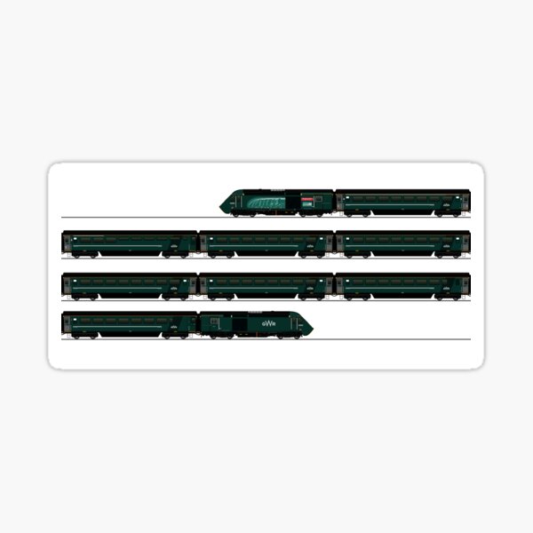 "GWR HST INTERCITY 125" Sticker for Sale by CraigMatthews | Redbubble