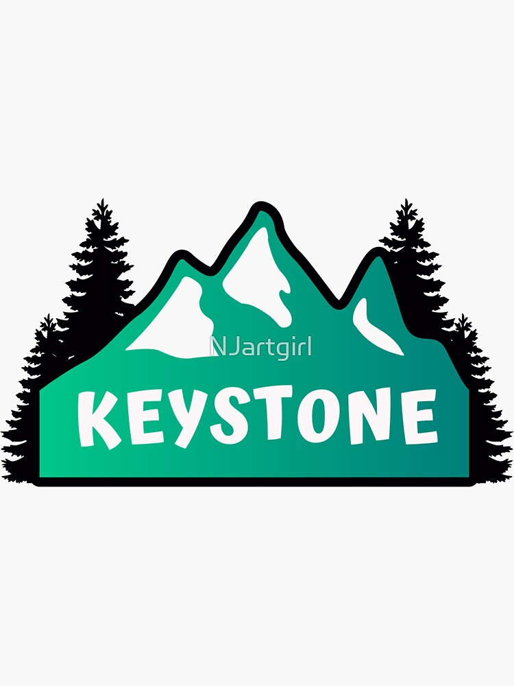 "Keystone, Colorado Mountain and Ski" Sticker by NJartgirl | Redbubble