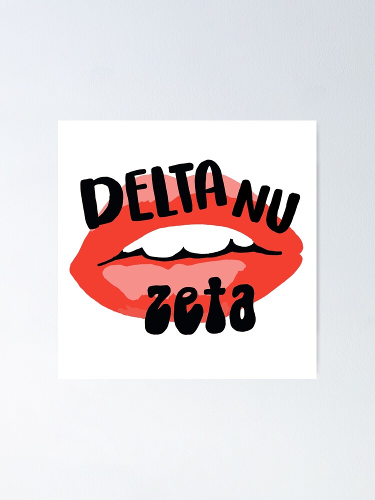 "delta nu zeta" Poster by ashscara | Redbubble