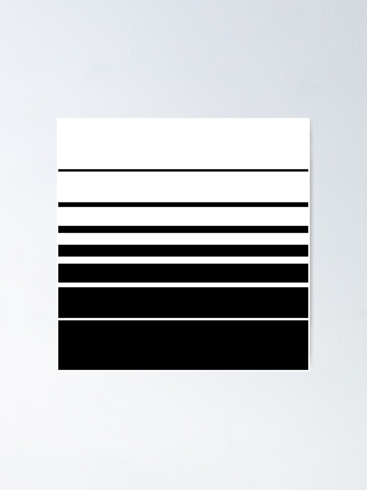 "Black Ombre Fibonacci stripes" Poster for Sale by ImageNugget | Redbubble