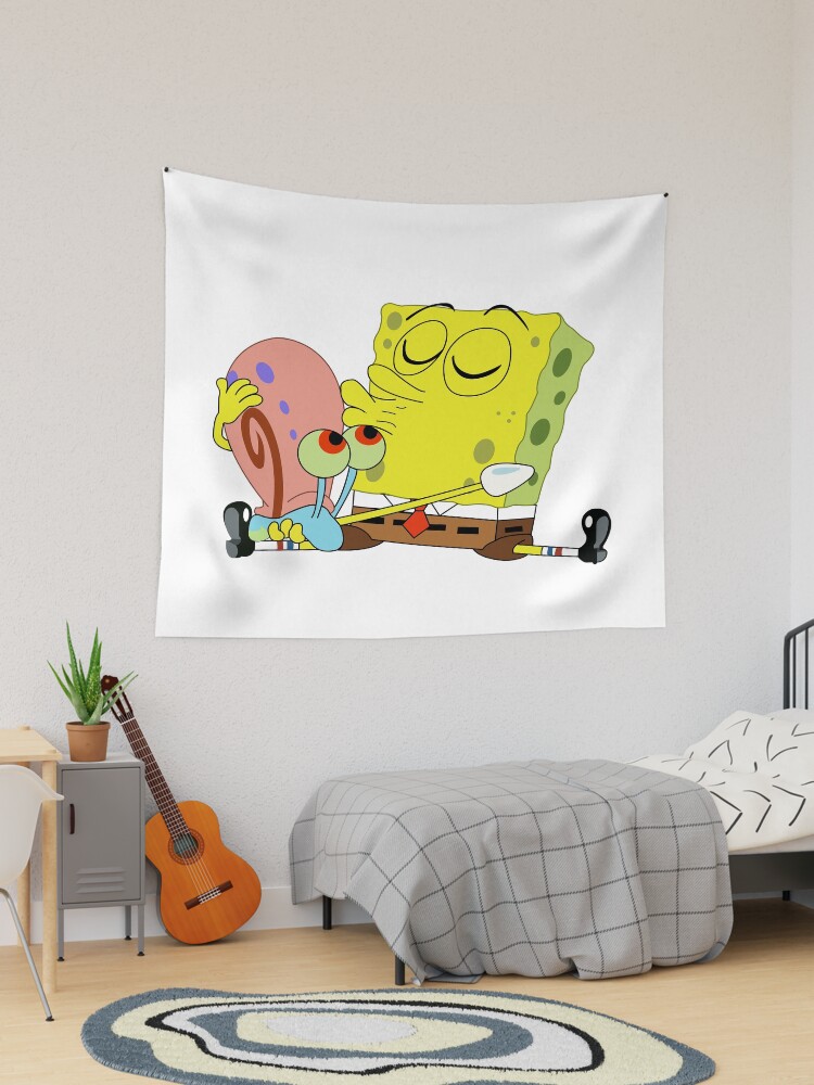 "Spongebob and Gary" Tapestry for Sale by Sammy Mai | Redbubble