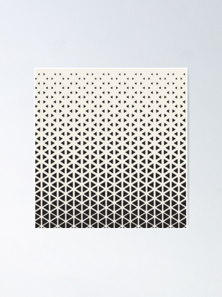 "Shrinking Triangles. Geometric Pattern" Poster for Sale by ...