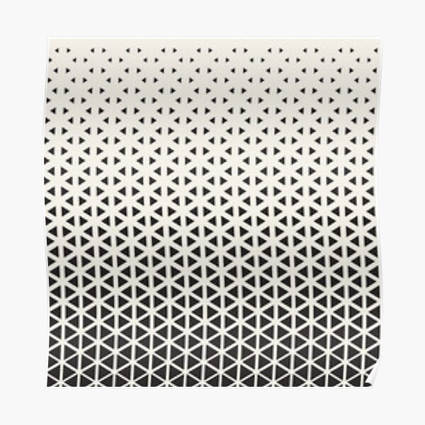 "Shrinking Triangles. Geometric Pattern" Poster for Sale by ...