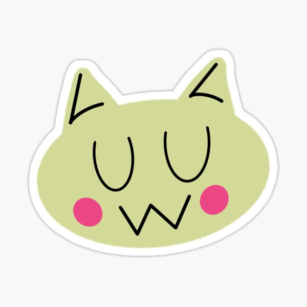 "Kawaii Kitty UwU" Sticker for Sale by SamantaLuna | Redbubble