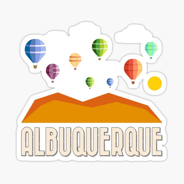 "Albuquerque Hot Air Balloon Festival" Sticker by TrueTexanTees | Redbubble