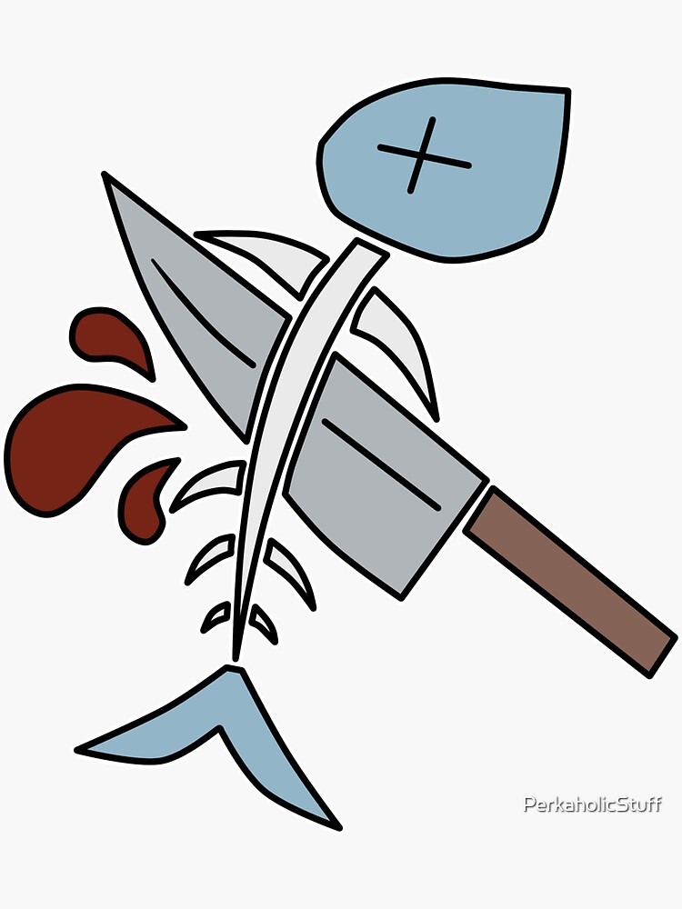 "Dead Fish" Sticker by PerkaholicStuff | Redbubble