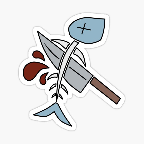 "Dead Fish" Sticker by PerkaholicStuff | Redbubble