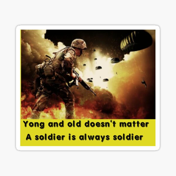 "Respectful army" Sticker by Tridev100 | Redbubble