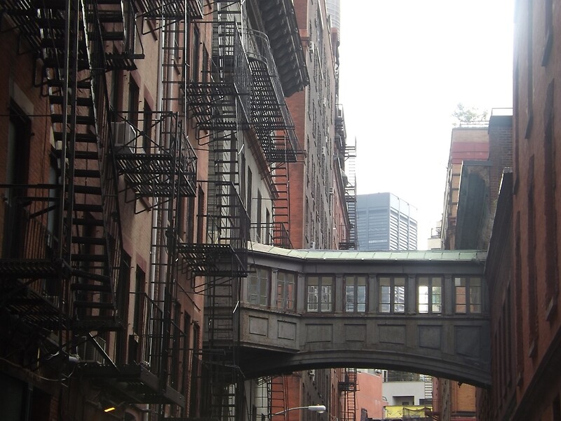 "Classic Bridge Between Buildings, Tribeca, New York City" by lenspiro ...