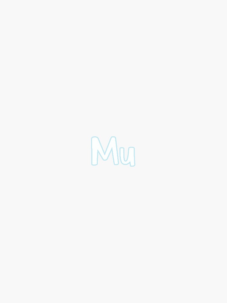 "Mu" Sticker by jborchelt | Redbubble