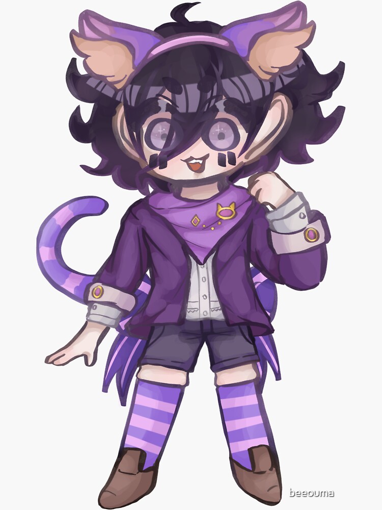 "cheshire cat kokichi" Sticker for Sale by beeouma | Redbubble