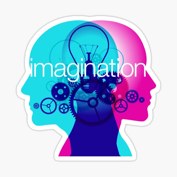 "Mind Imagination" Sticker by MisterSquid | Redbubble