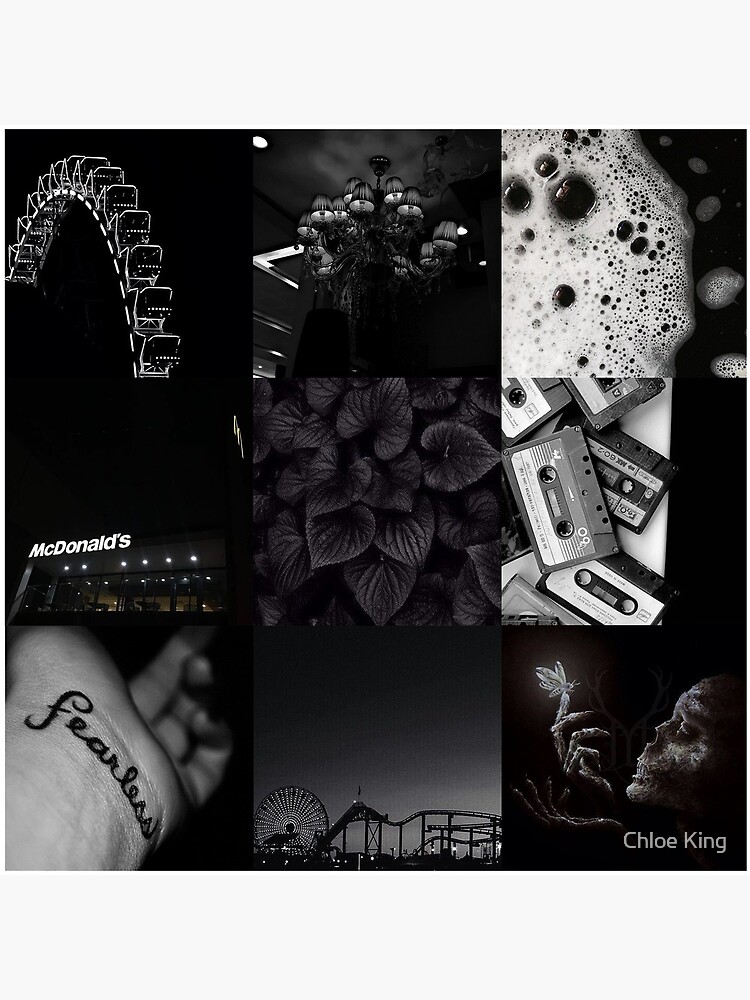 "Black Mood Board 2" Poster for Sale by Mrs-Chloe-Dixon | Redbubble
