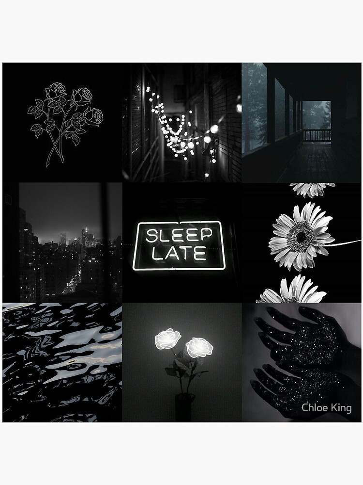 "Black Mood Board 6" Poster for Sale by Mrs-Chloe-Dixon | Redbubble