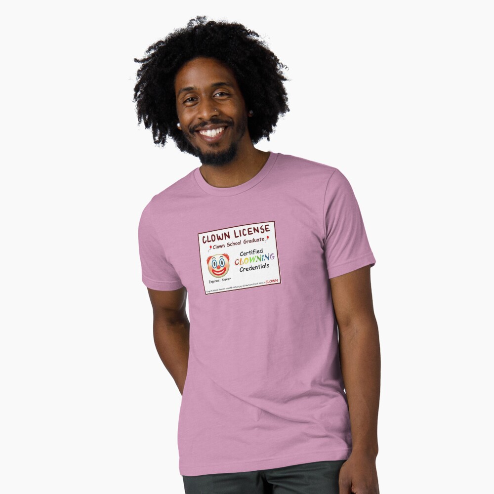 "clown license" Greeting Card for Sale by PigSucculent | Redbubble