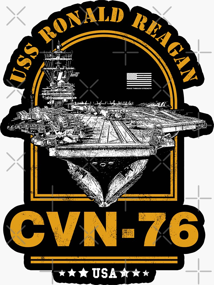 "CVN-76 USS Ronald Reagan" Sticker von RycoTokyo81 | Redbubble