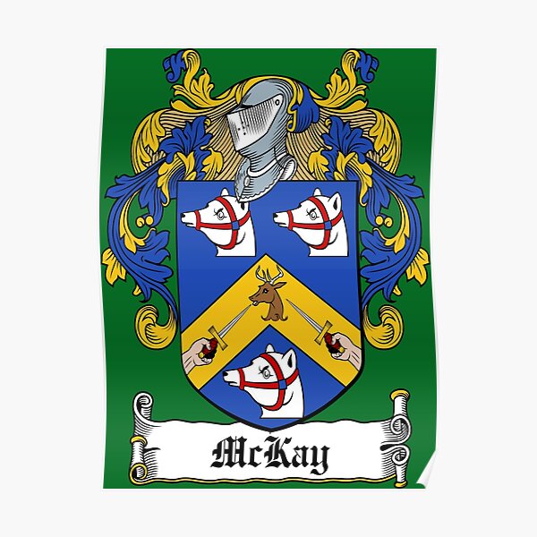 "McKay (McKee)" Poster for Sale by HaroldHeraldry | Redbubble