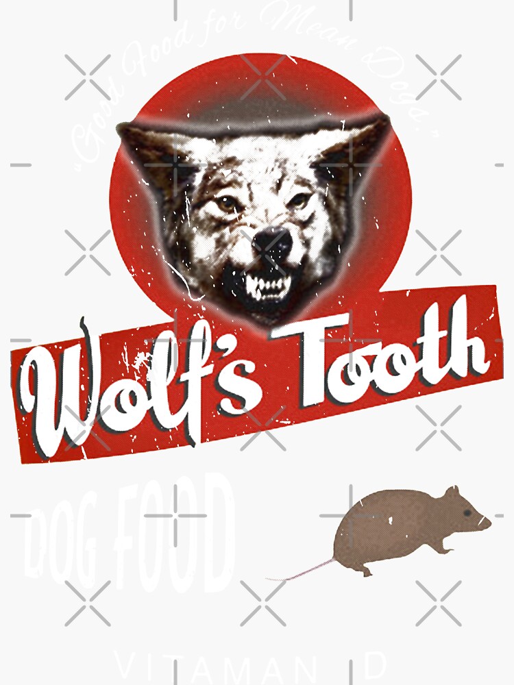 "Wolf teeth" Sticker for Sale by Davidaxsel | Redbubble
