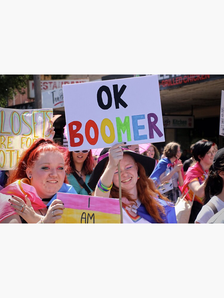 "OK Boomer" Sticker by PhotoSoul | Redbubble