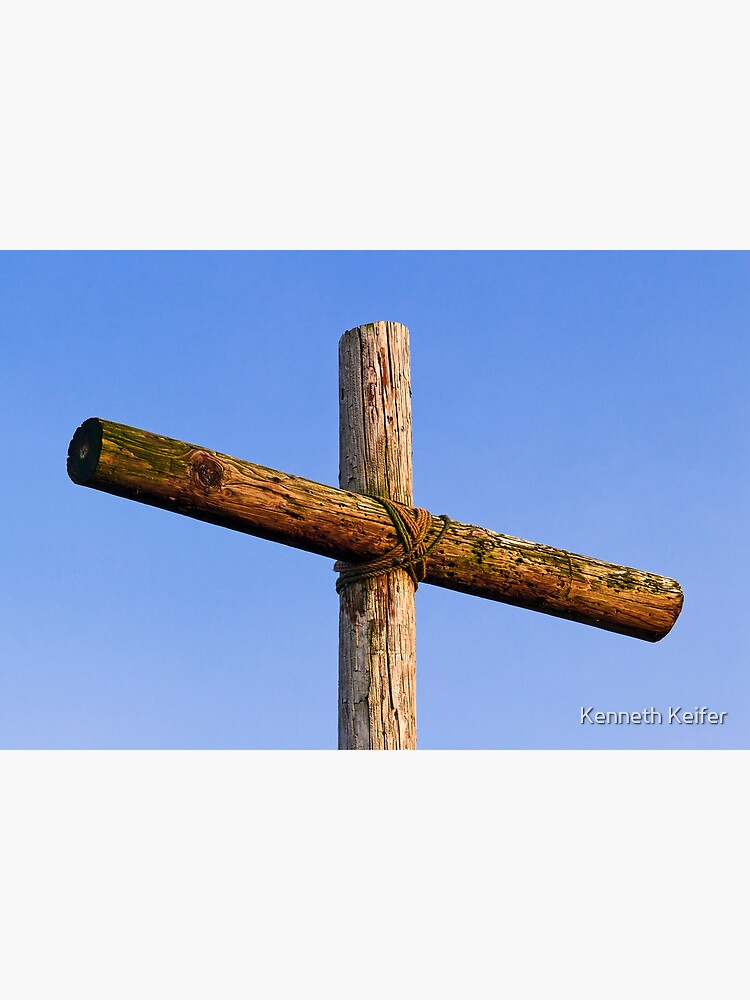 "Rugged Wooden Cross" Poster for Sale by KennethKeifer | Redbubble