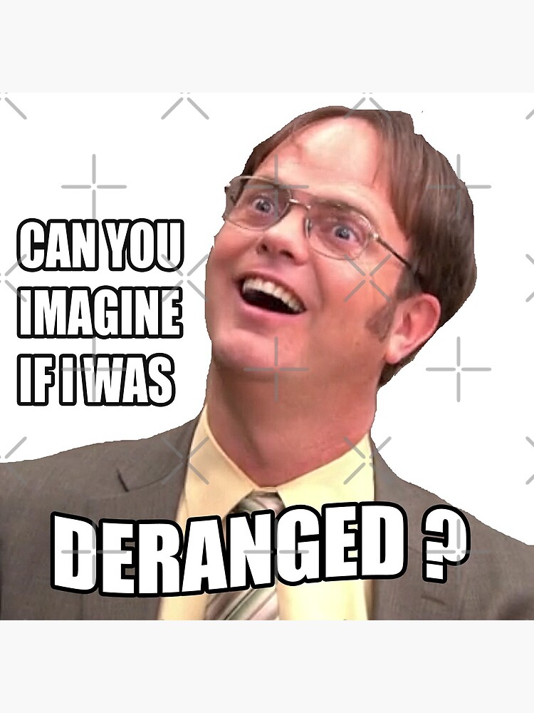 "Dwight Deranged" Poster by Retrorockit | Redbubble