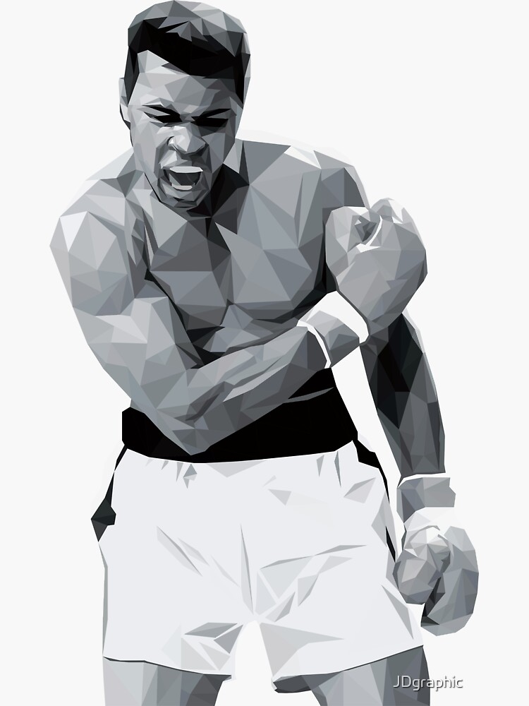 "Muhammad Ali GOAT Boxing" Sticker for Sale by JDgraphic | Redbubble