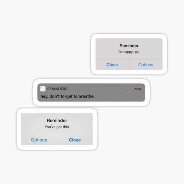 "Iphone Positive Reminders Pack" Sticker for Sale by AJ27 | Redbubble