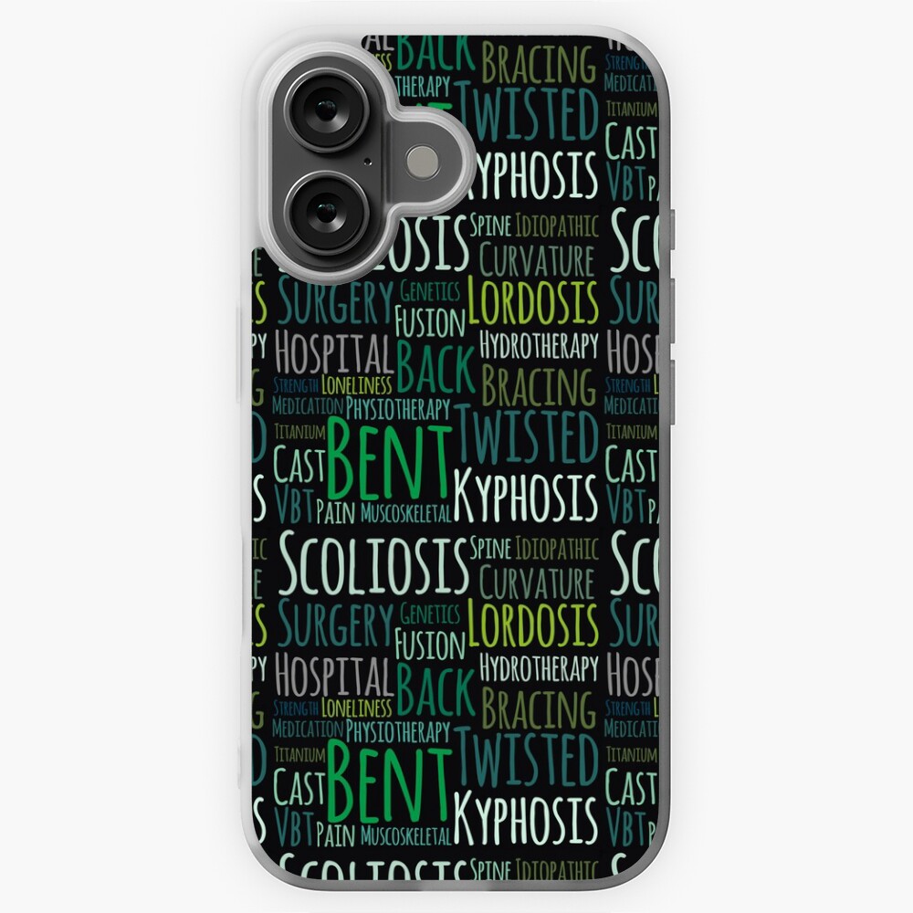 "Scoliosis, Kyphosis, Lordosis Wording" Sticker for Sale by Chantelle ...