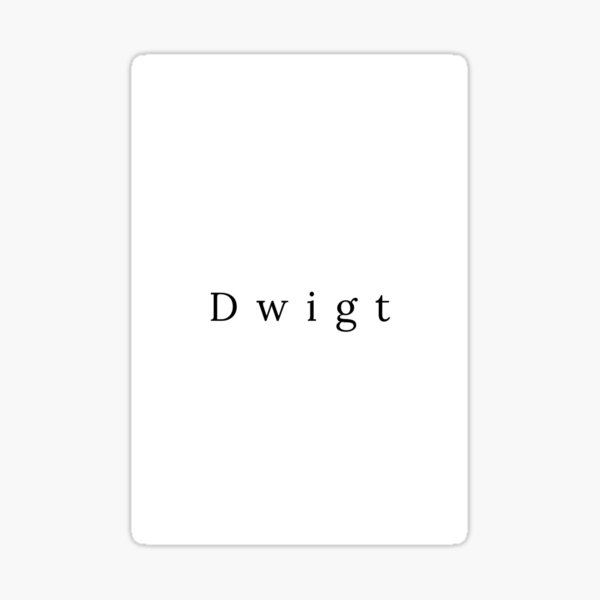 Dwigt Gifts & Merchandise | Redbubble