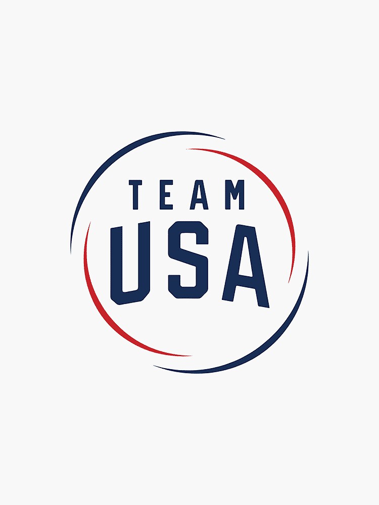 "team usa logo" Sticker for Sale by emilierennie | Redbubble