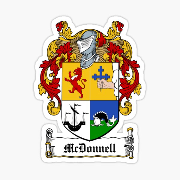 "McDonnell (Antrim)" Sticker for Sale by HaroldHeraldry | Redbubble