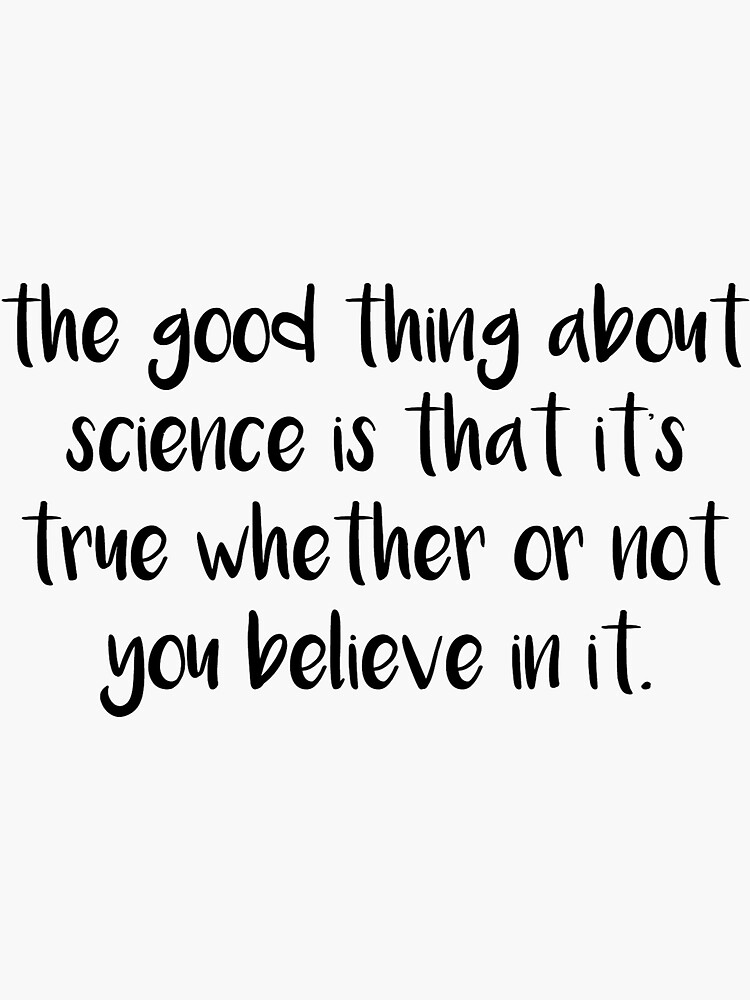 "science is real" Sticker by mhashem00 | Redbubble