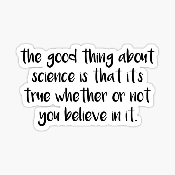 "science is real" Sticker by mhashem00 | Redbubble