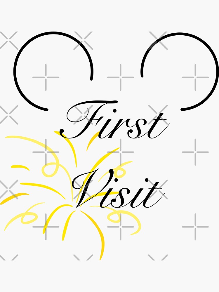 "First Visit " Sticker by Pesky-Pixies | Redbubble