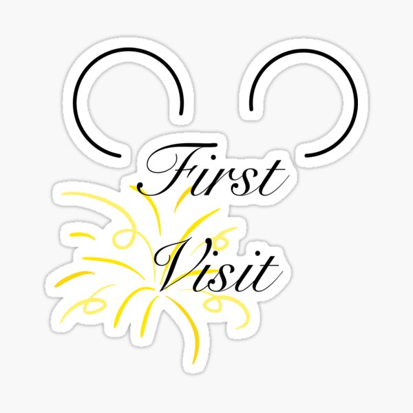 "First Visit " Sticker by Pesky-Pixies | Redbubble