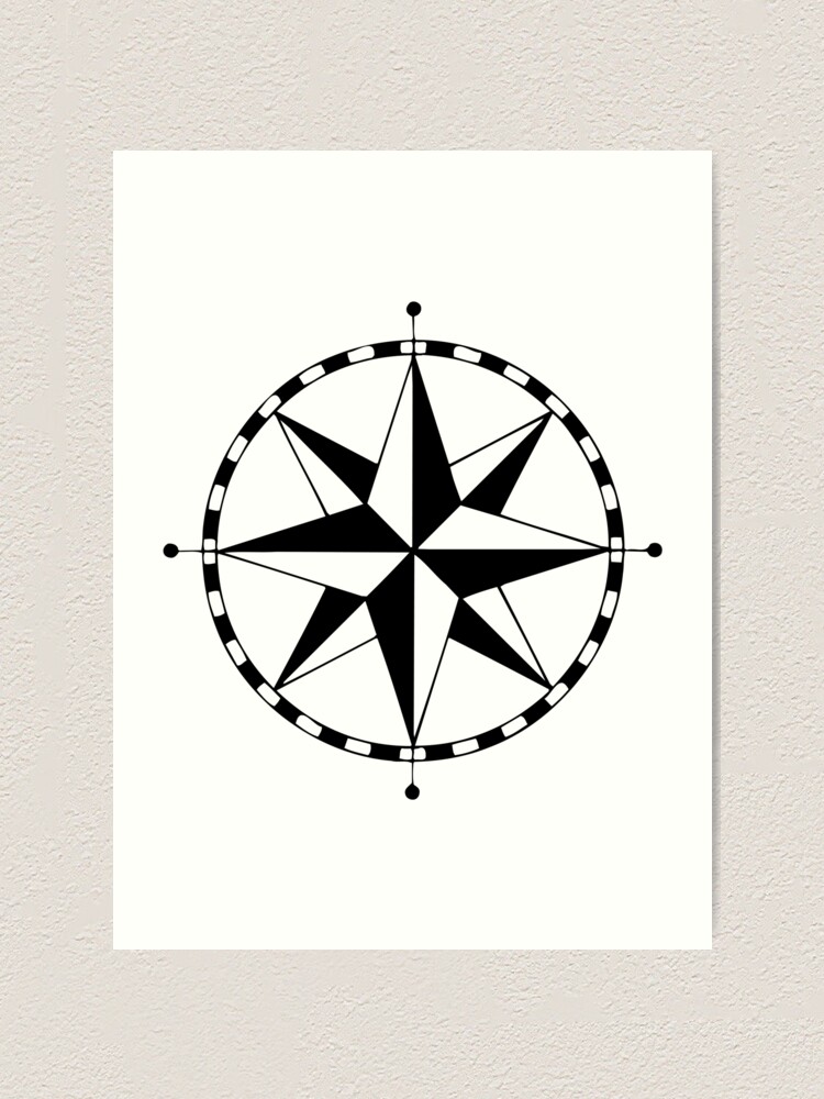 "wind rose" Art Print by tribesymbols | Redbubble