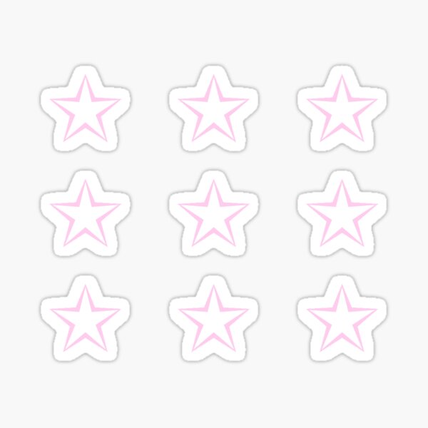 "Pink mini star stickers " Sticker for Sale by Londonrichchch | Redbubble