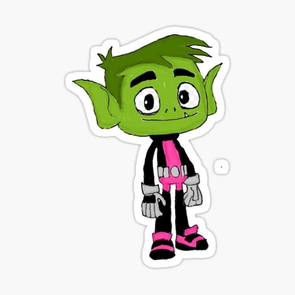 "Beast Boy" Sticker for Sale by vpittore | Redbubble