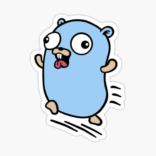 "golang gopher" Sticker for Sale by leesander | Redbubble