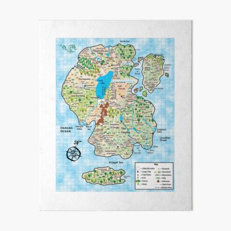 "Saga the Game Map of Daroka" Art Board Print by sevanrising | Redbubble