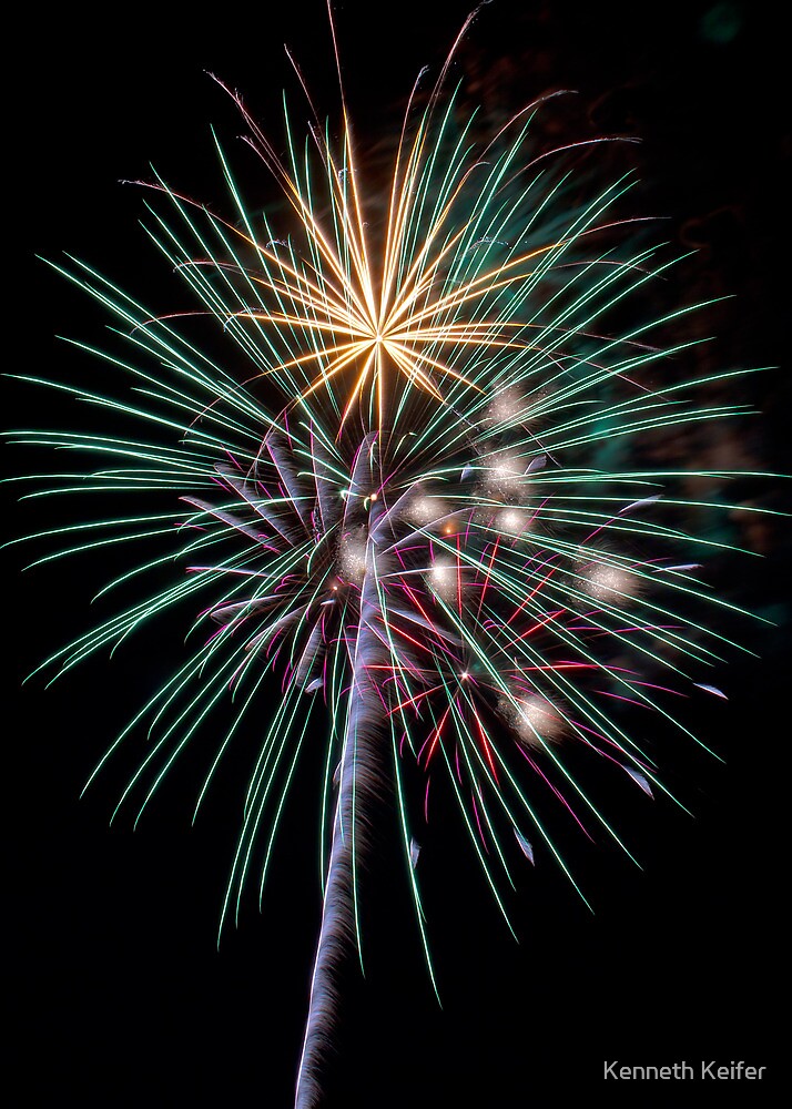 "Colorful Fireworks" by Kenneth Keifer | Redbubble
